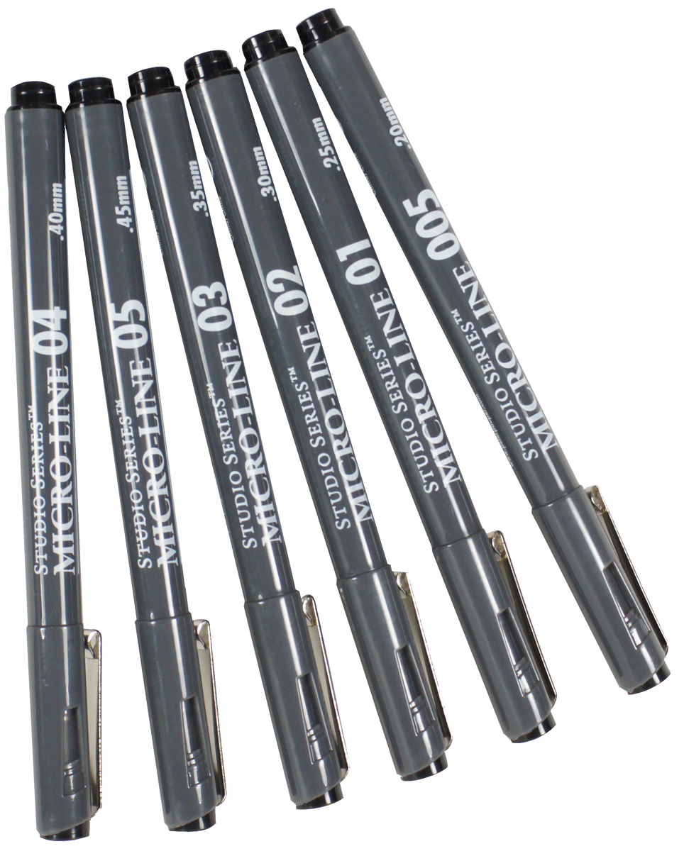 Studio Series Micro-Line Pen Set (Set of 6) – Hamilton Wood Type Museum