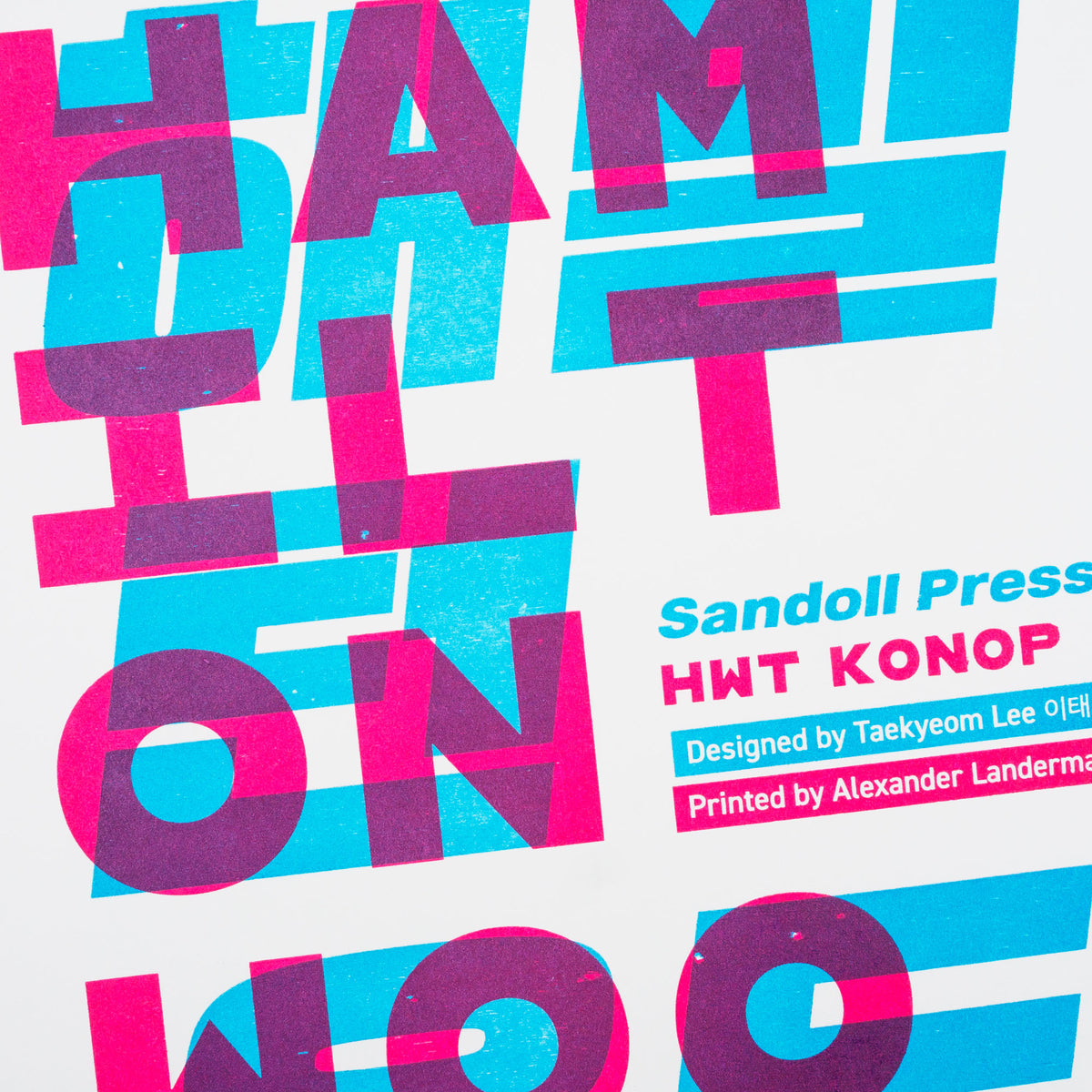 Hamilton Wood Type Poster by Sandoll Press – Hamilton Wood Type Museum