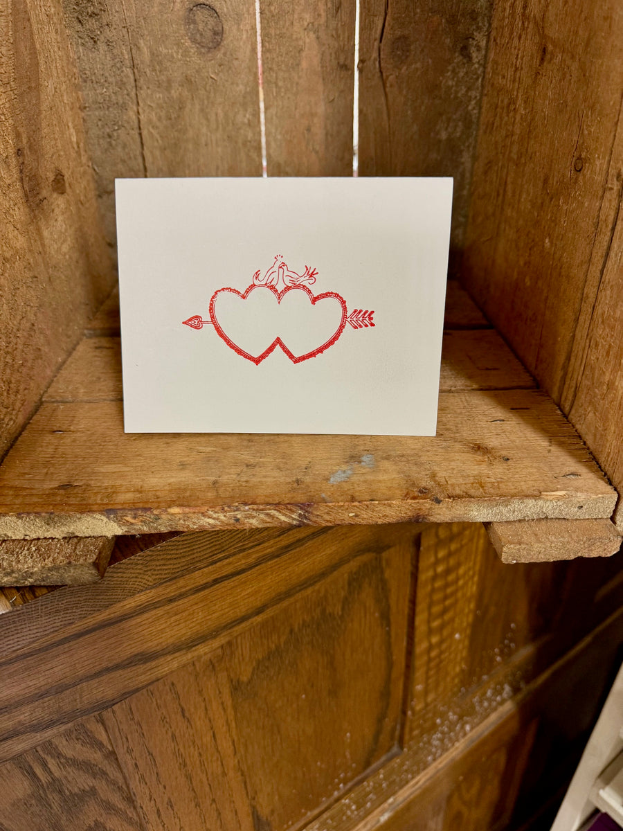 Hearts and Doves notecard – Hamilton Wood Type Museum