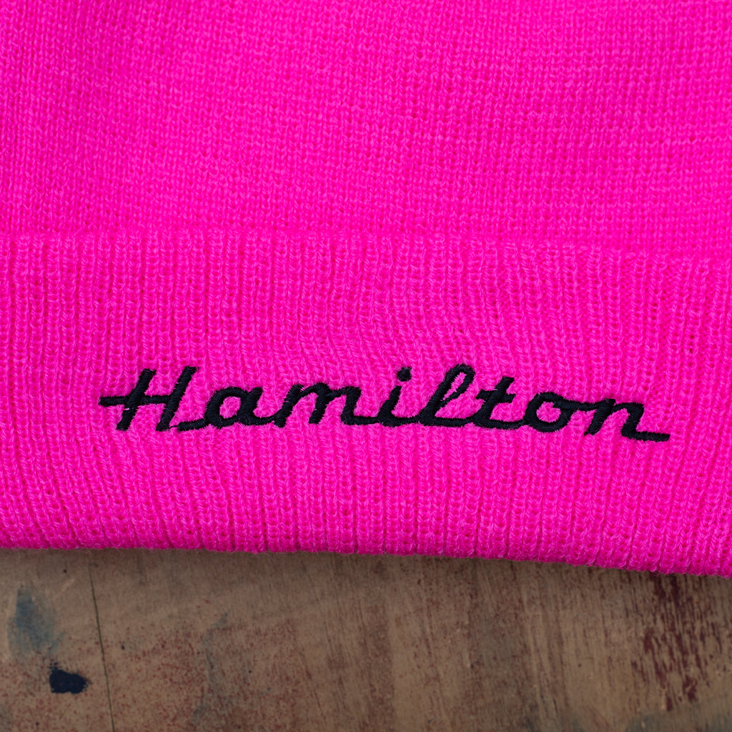 Hamilton Hot Pink Knit Cap – Hamilton Wood Type Museum