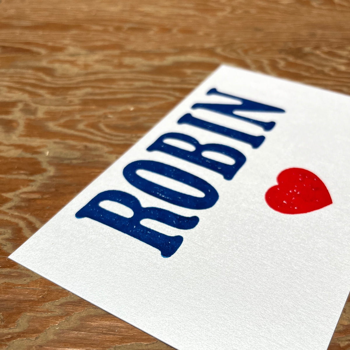 Robin card – Hamilton Wood Type Museum