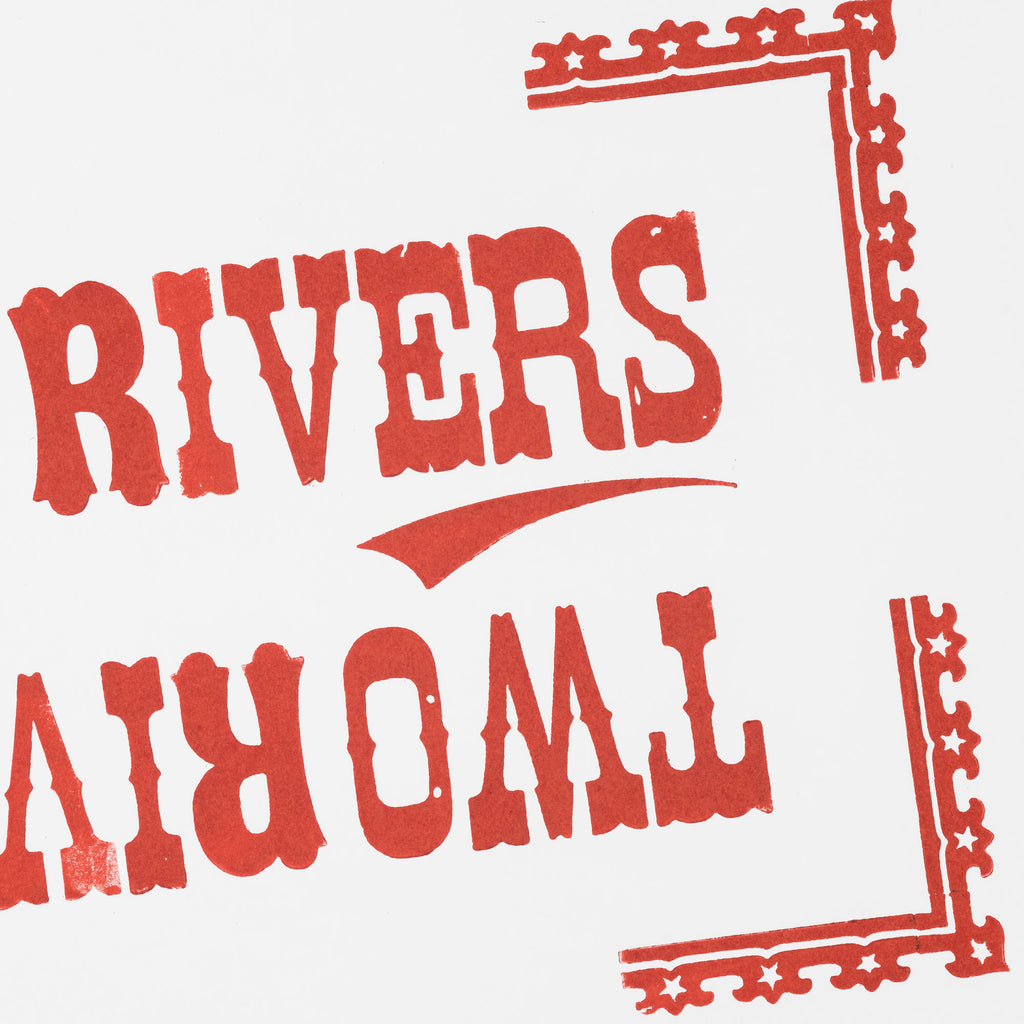 Original Print: Two Rivers Poster with Ornate Star Borders – Hamilton ...