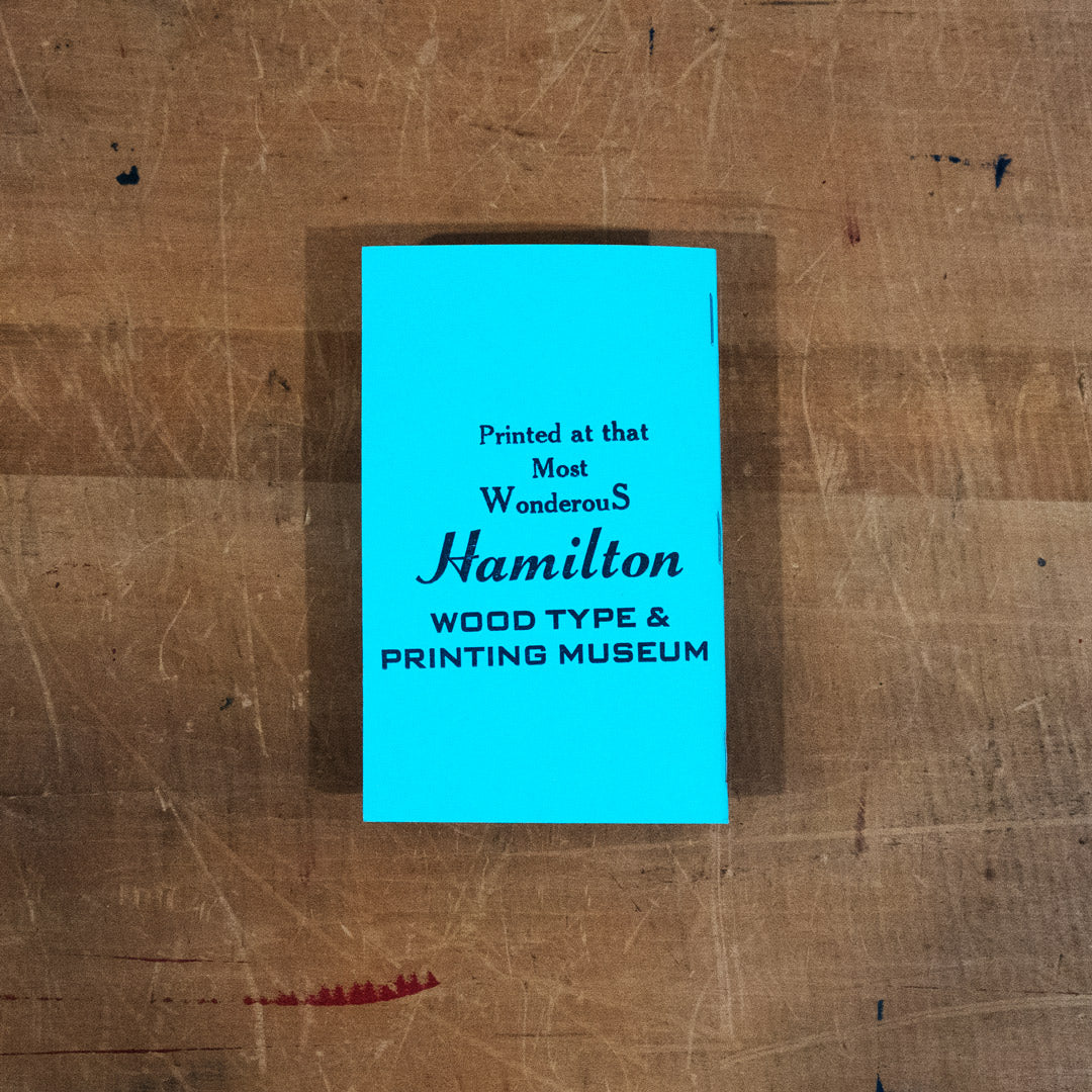 The Most User Friendly Amazing Pocket Notebook – Hamilton Wood Type Museum