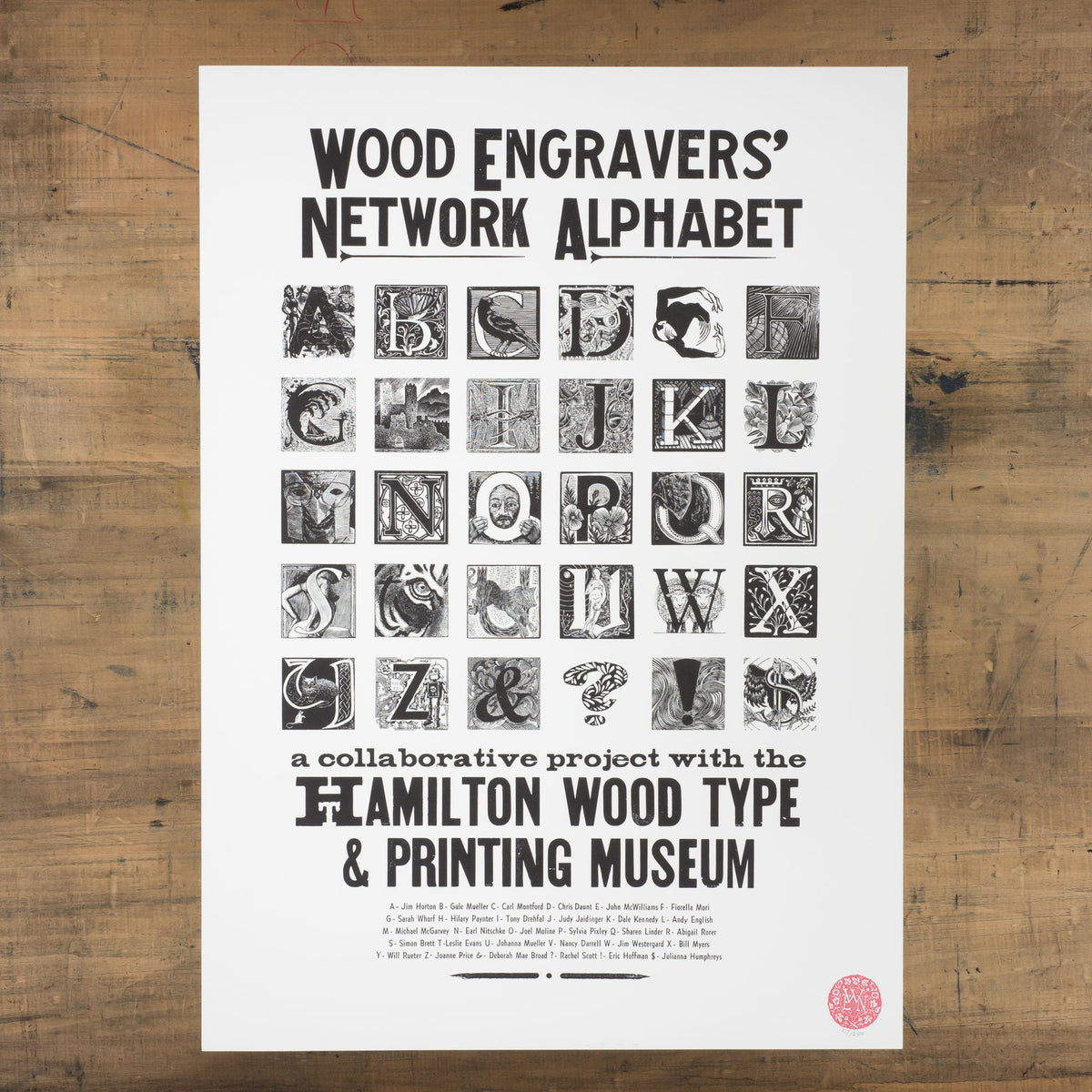 Original Print: Wood Engravers' Network Large Alphabet – Hamilton Wood ...