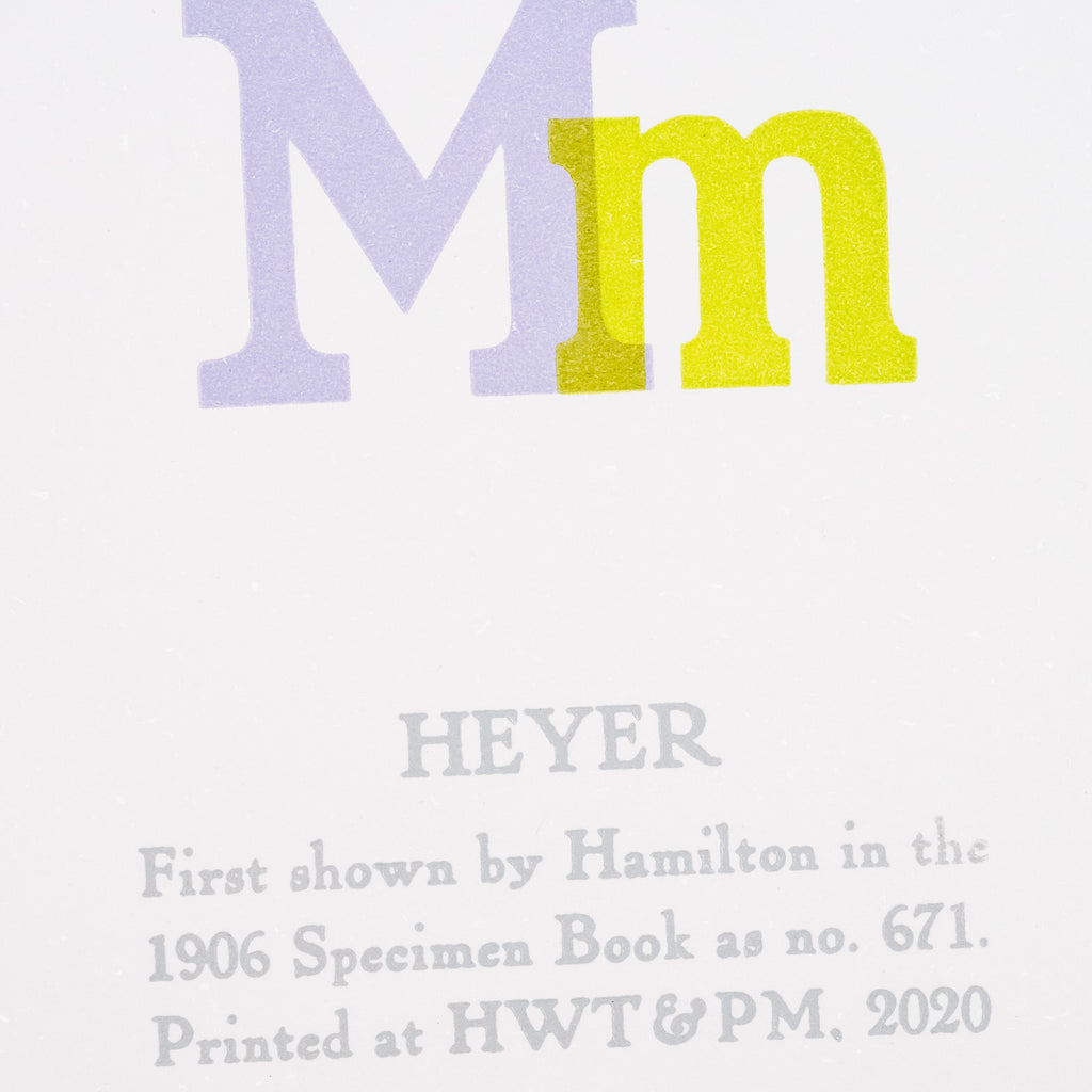 Type Specimen: Heyer Specimen – Hamilton Wood Type Museum