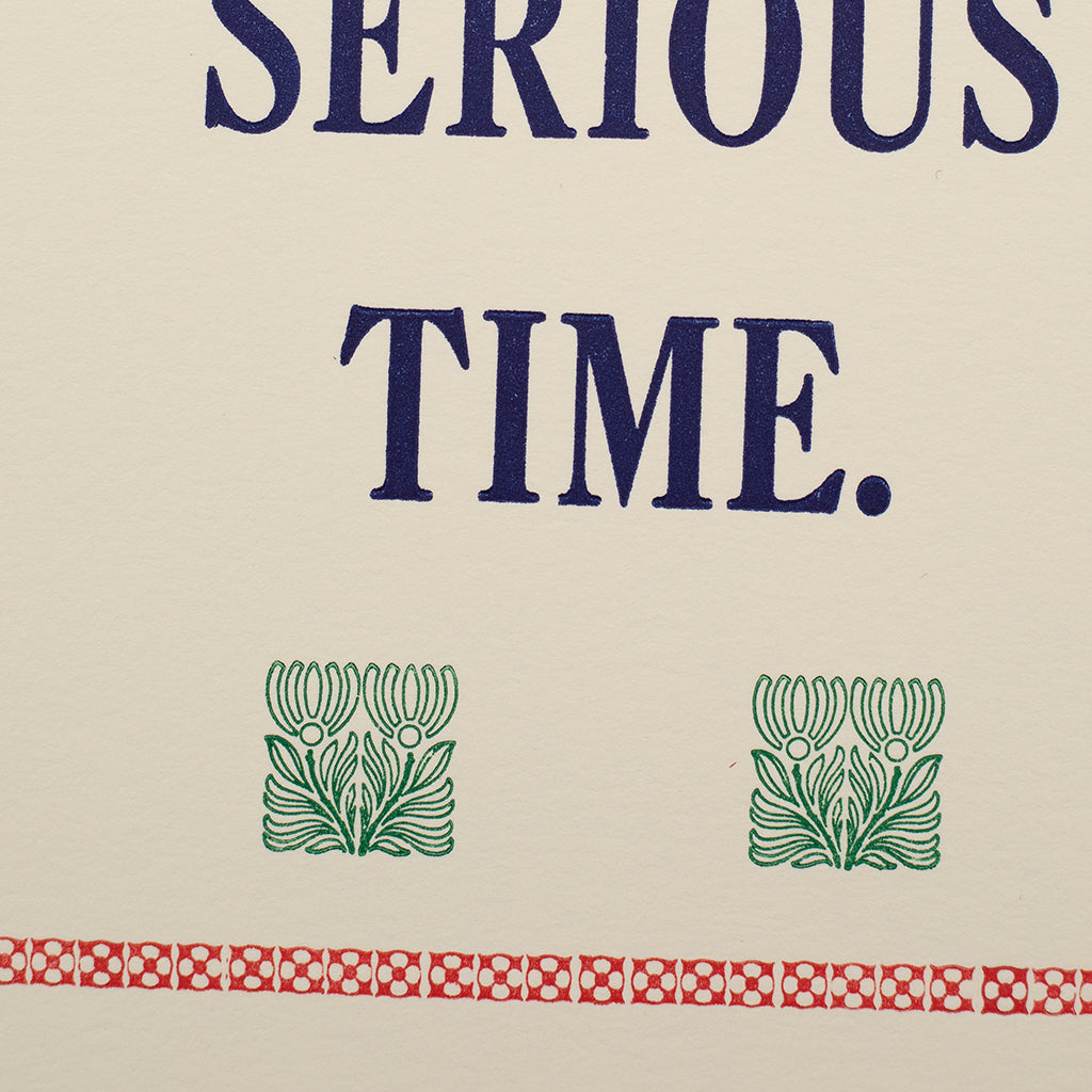 Original Print: Serious Printing Poster – Hamilton Wood Type Museum