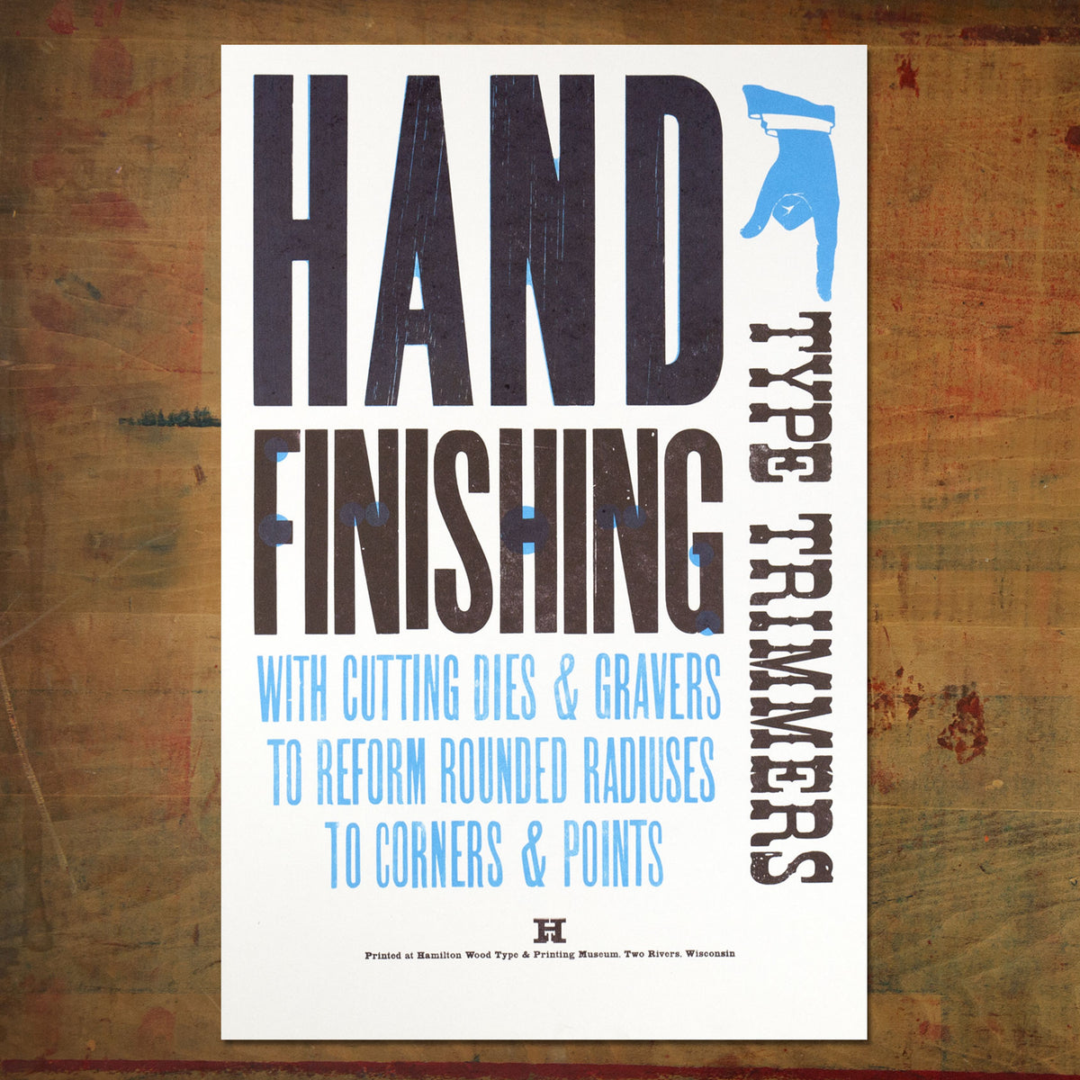 Original Print: Hamilton Stories 5 Hand Finishing – Hamilton Wood Type ...